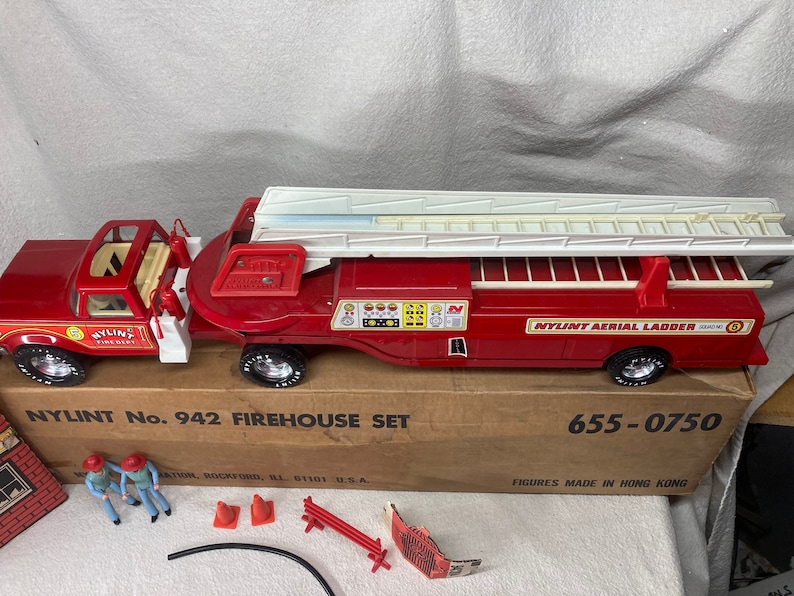Super Rare Nylint No. 942 Firehouse Set With Accessories and - Etsy