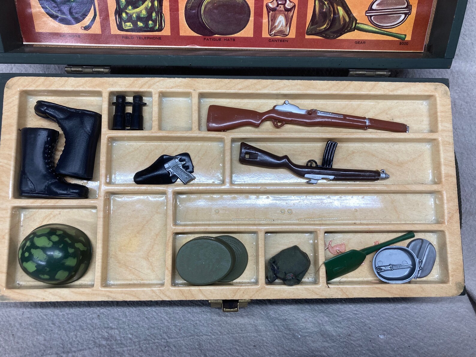 Vintage 1964 GI Joe Footlocker W/ Accessories 1960's - Etsy