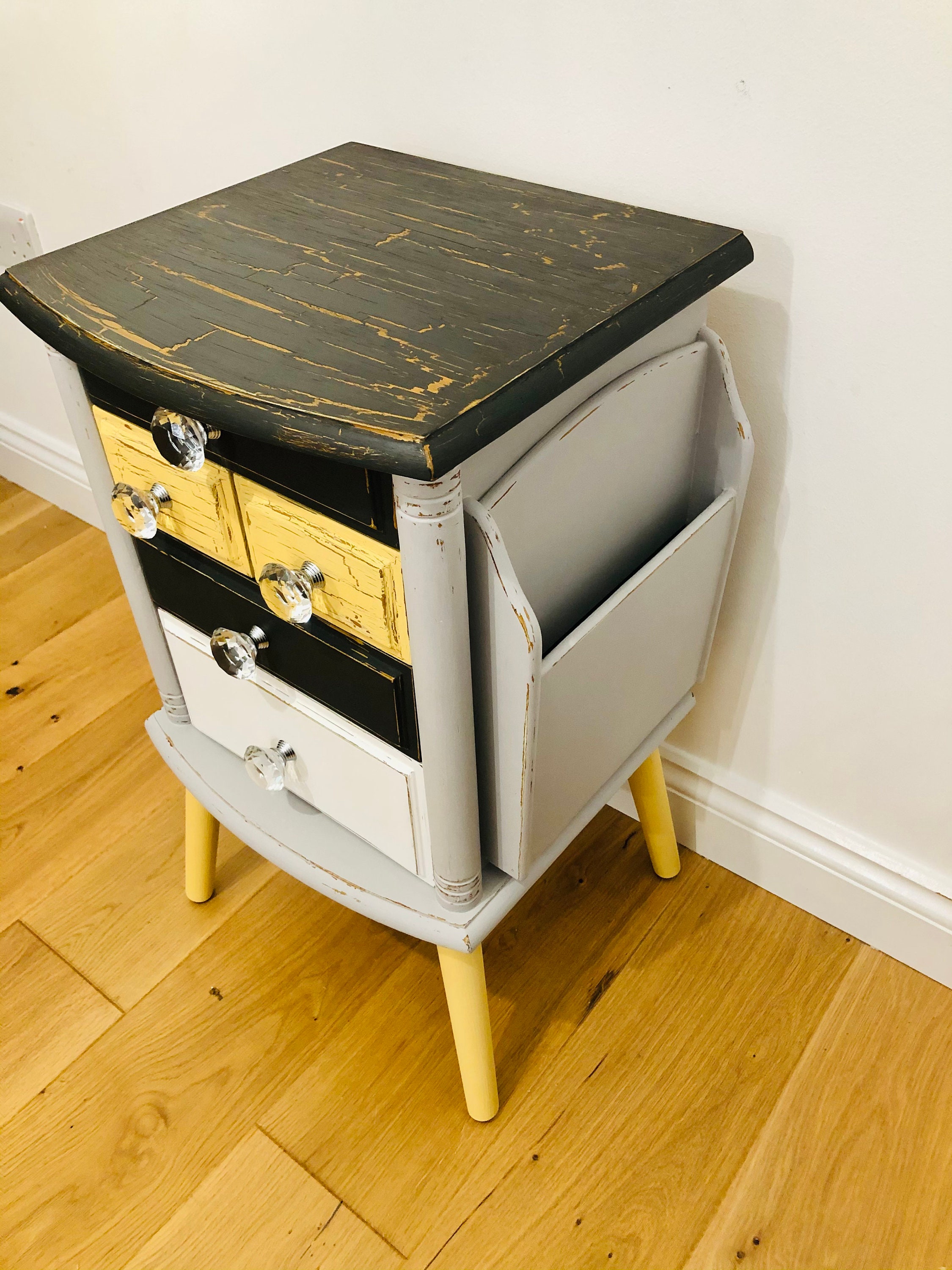 Bedside table/retro bedside table/ boho side table/vintage sideboard ...