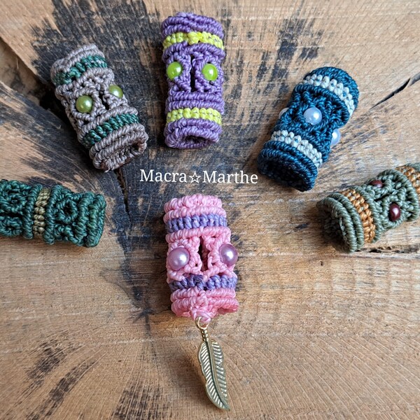 Macrame Dread Bead - Etsy