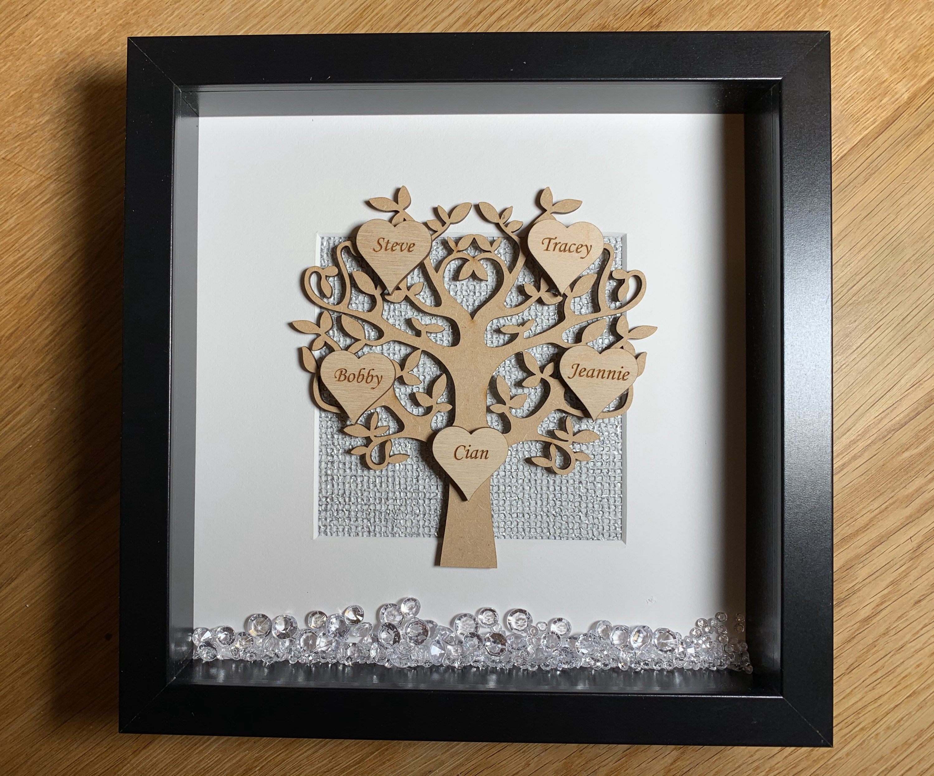 Personalised wooden family tree | Etsy