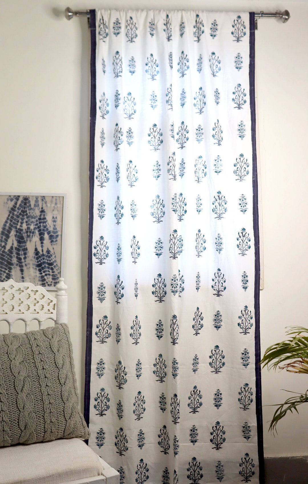 Block Print Curtains,indian Curtain Panel,bohemian Curtains,curtains ...