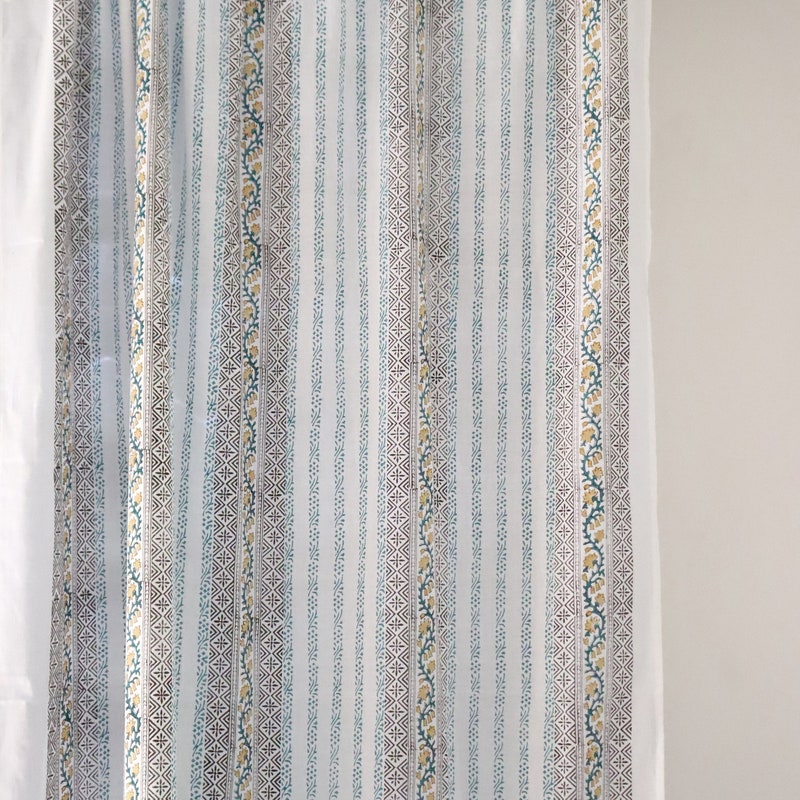 Block Print Curtains - Etsy
