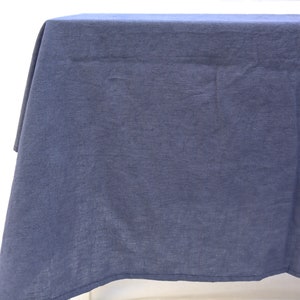 Embroidered Blue Table Cloth|single Colour Table Cloth|farmhouse ...