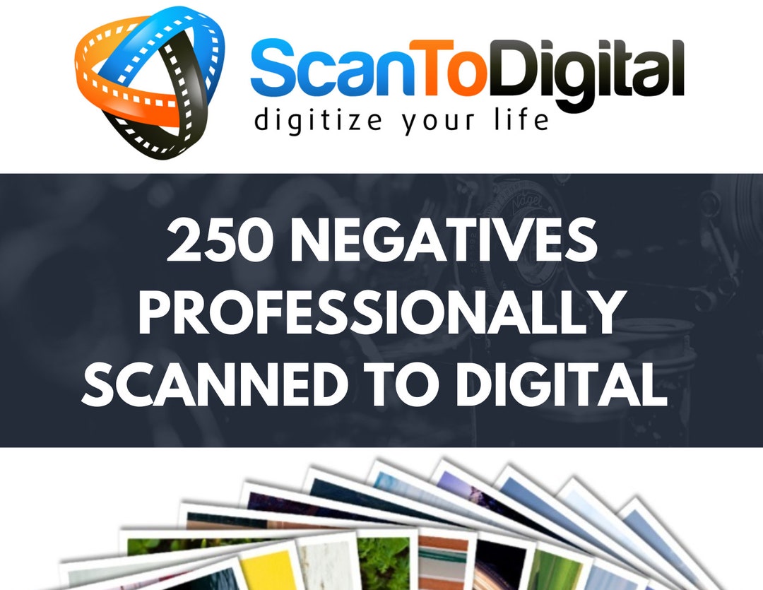 250 35mm Negative Frames Professionally Scanned to Digital, 35mm ...