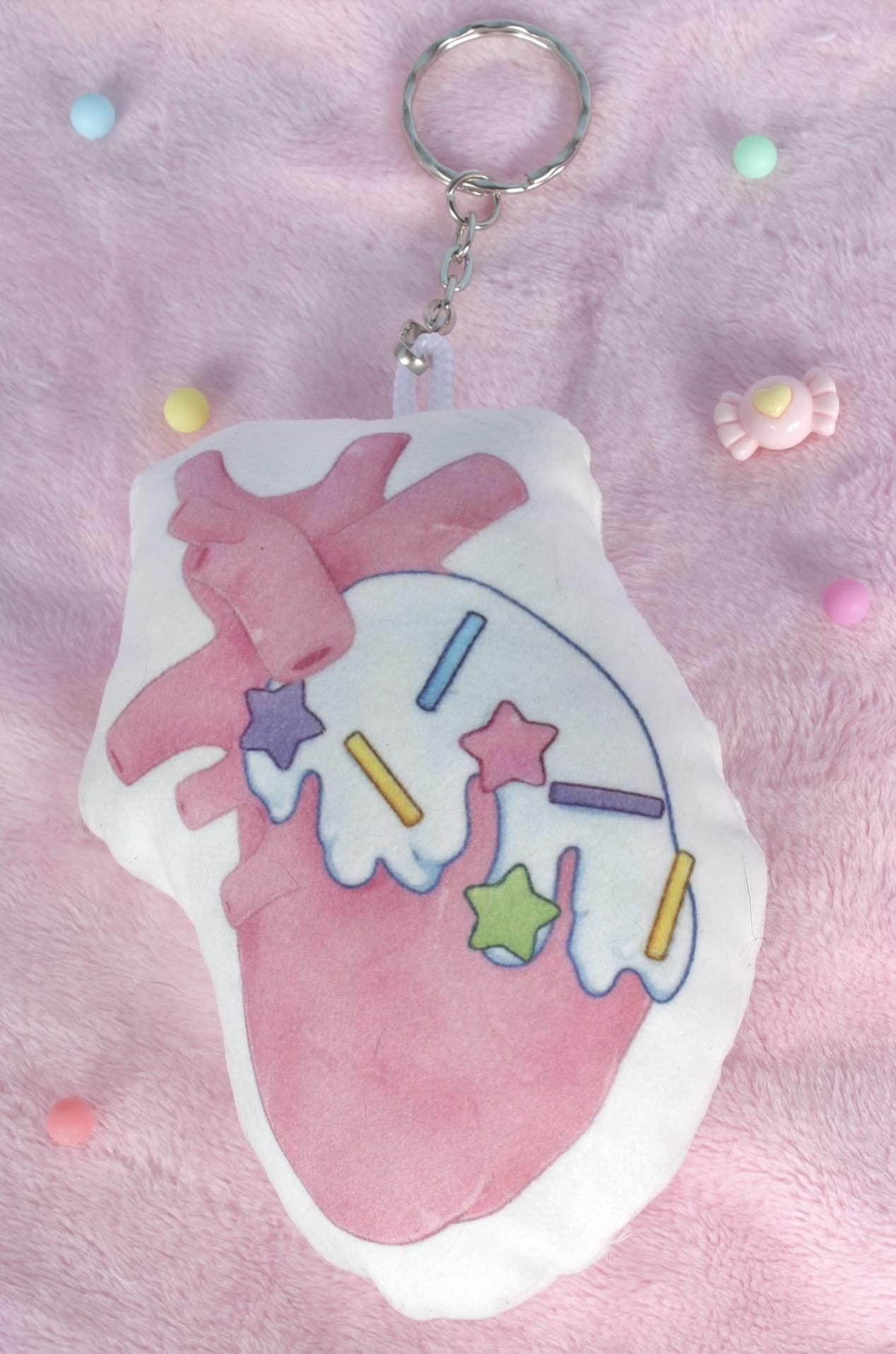 Fairy Kei Gift Accessory Creepy Cute Plush Keychain Pastel Goth Yume ...