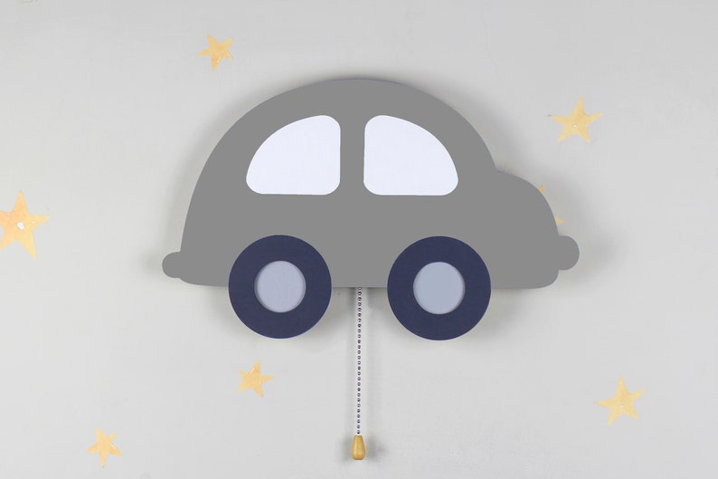 Wooden Baby Lamp Car, Wandleuchten Regenbogen, Nightlight for Kids ...