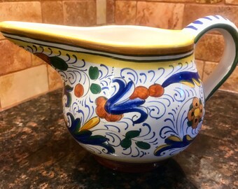 Deruta Pitcher Italy - Etsy