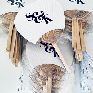 Personalised Wedding , Business, Event, Party Paper Paddle Hand Fans ...