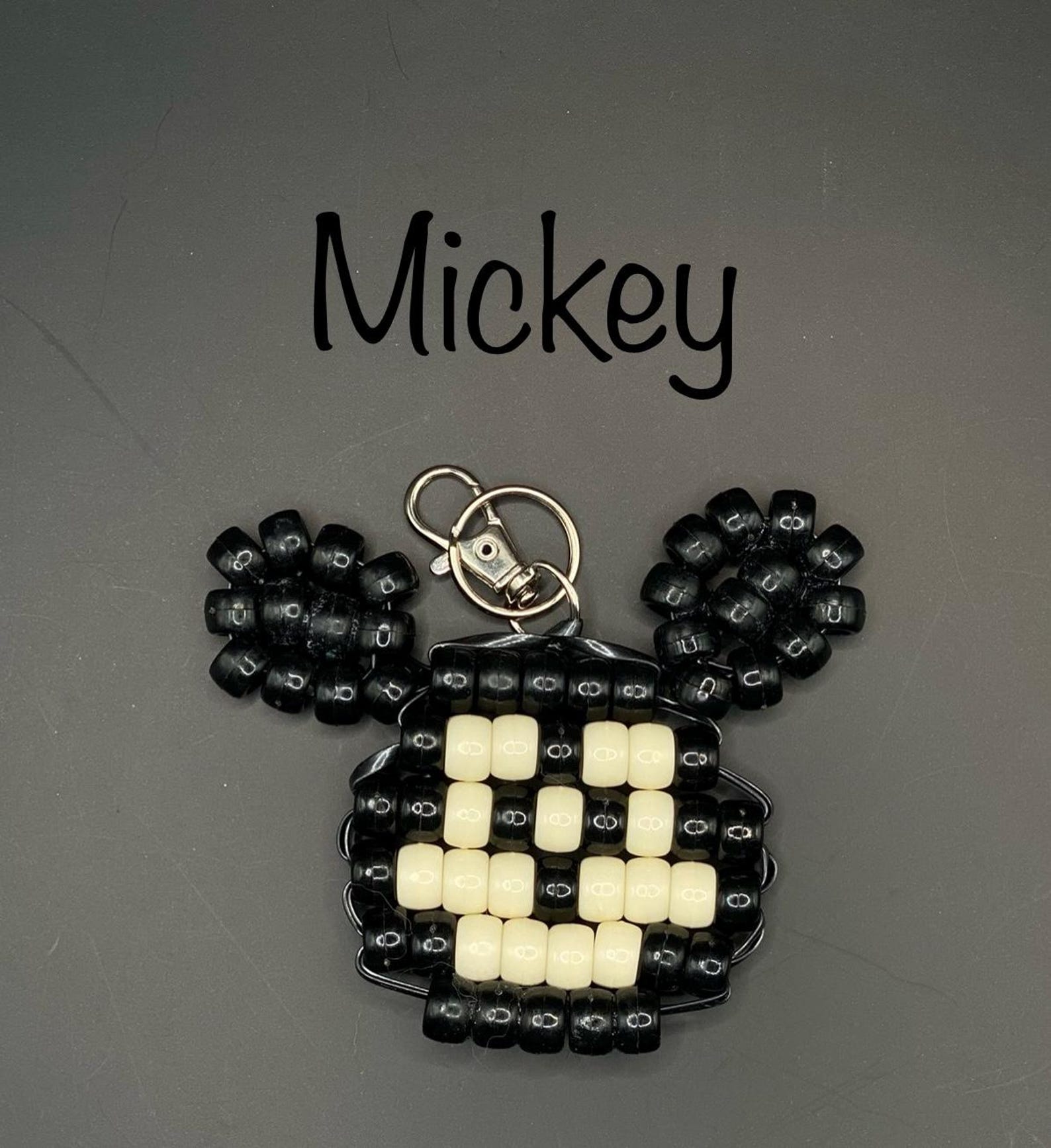 Beaded Animation Keychain: Cartoon Buddy Bag Clip - Etsy