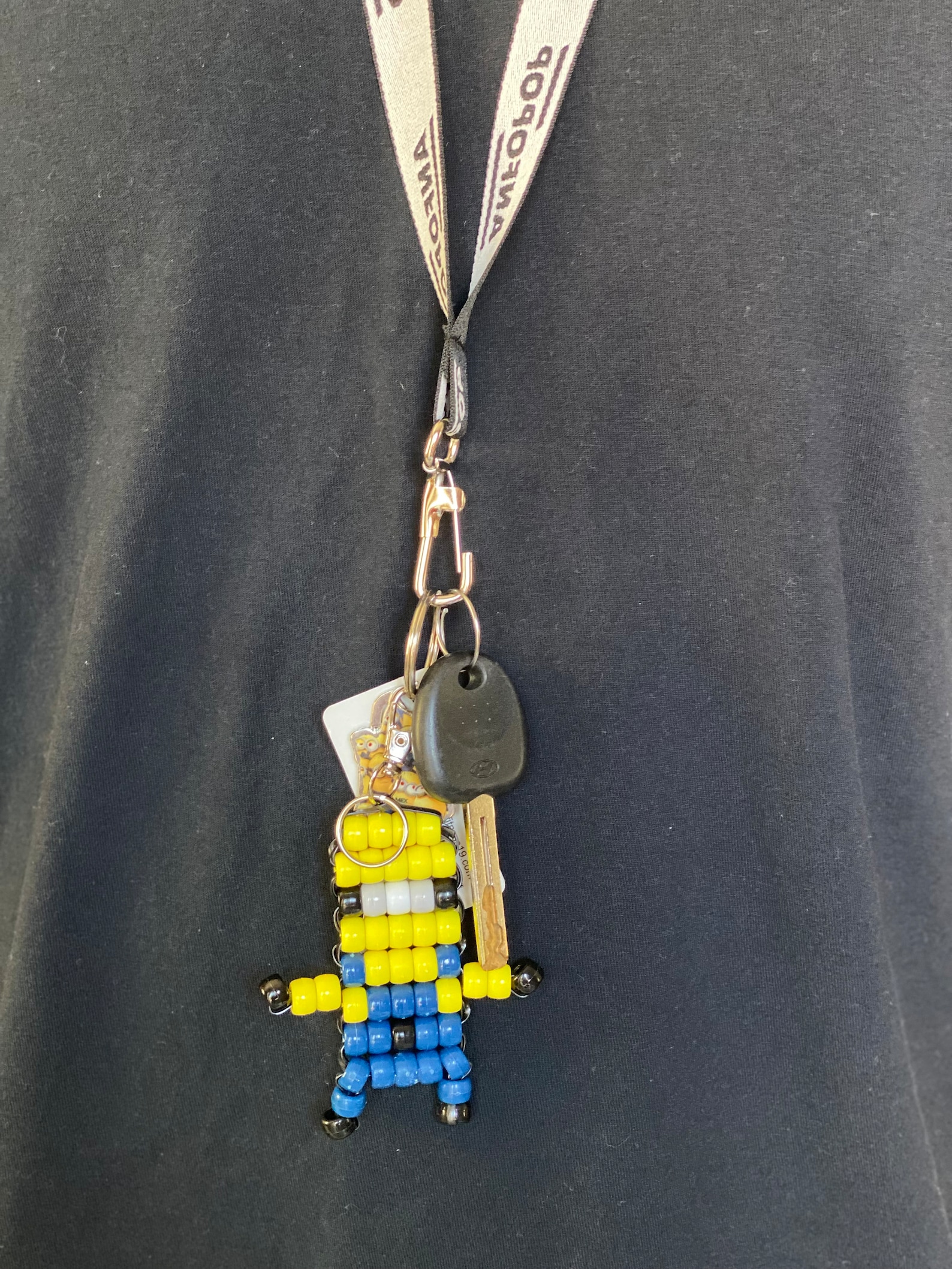 Beaded Animation Keychain: Cartoon Buddy Bag Clip - Etsy