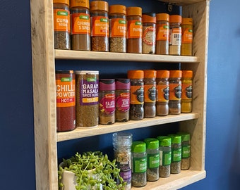 Rustic Spice Rack | Etsy