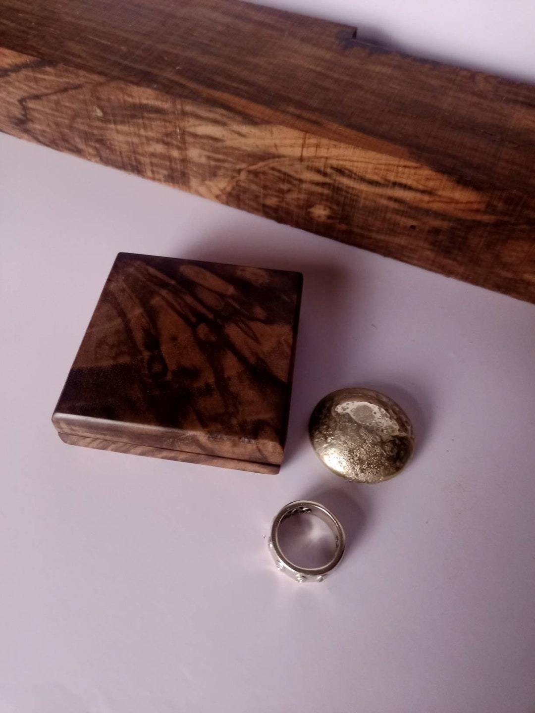 Bespoke Handmade Turkish Walnut Wood Trinket Presentation Box Case ...