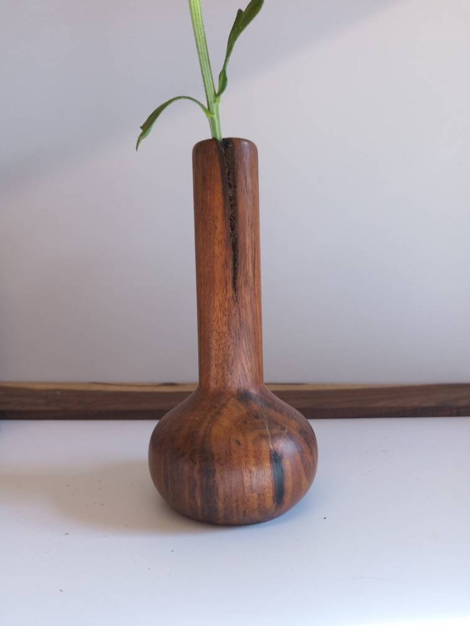 Beautiful Hand Turned Vase From Reclaimed Rosewood, Small Bespoke Vase ...