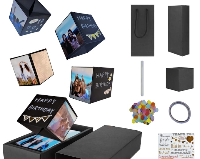 Surprise Cubes, DIY Pop up Cube Kit, Explosion Box, Birthday Surprise ...