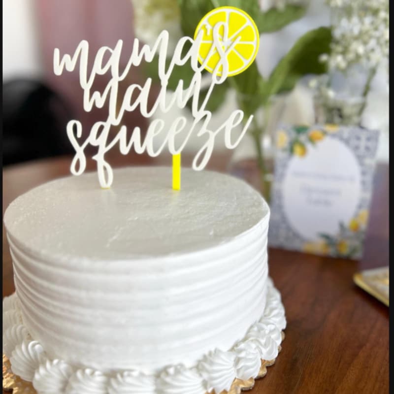 Lemon Cake Topper - Etsy