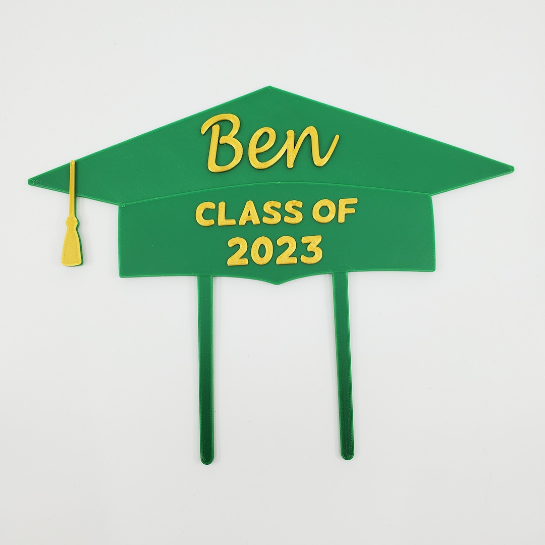 Custom Color Grad Cake Decor Grad Cap Centerpiece College - Etsy