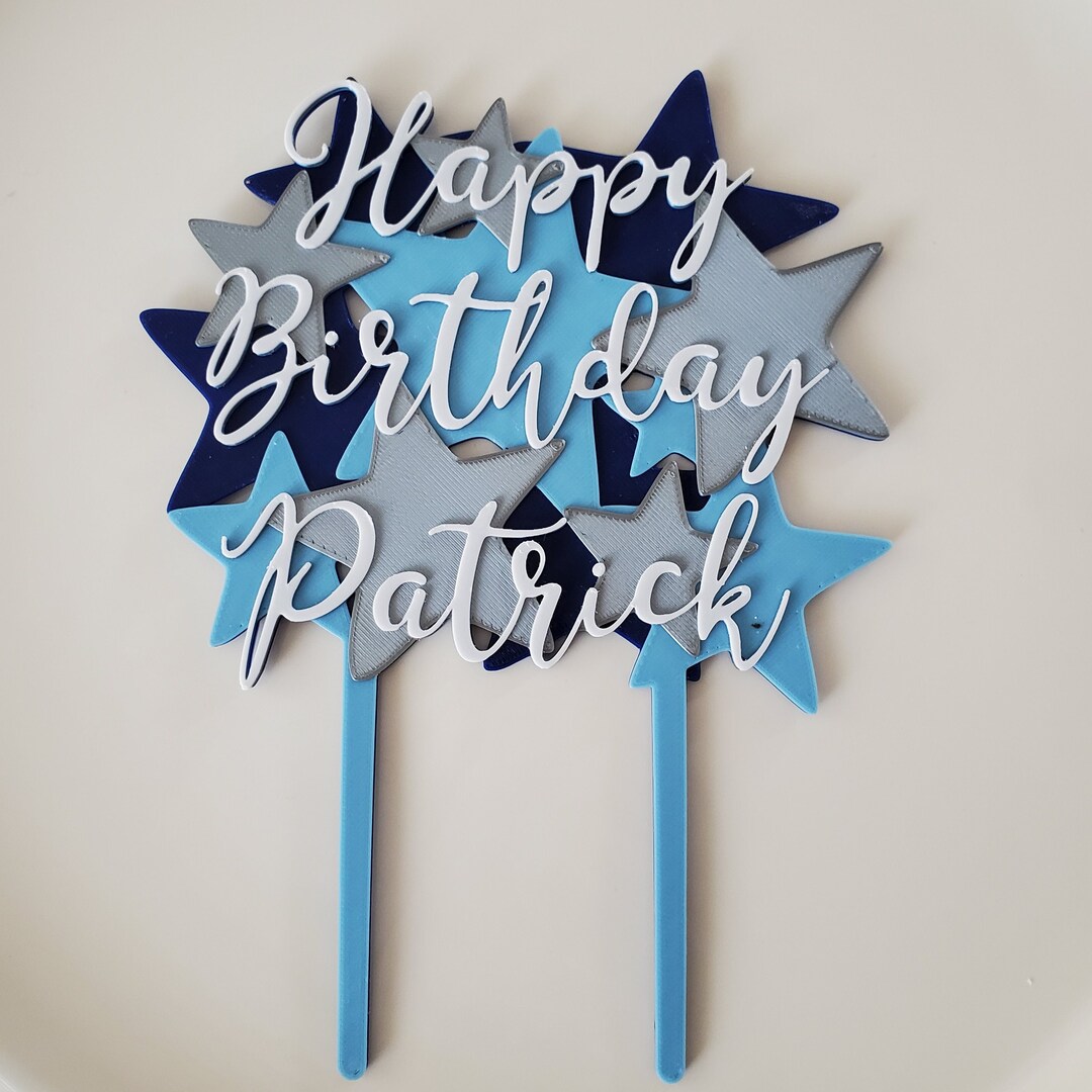 Stars Cake Topper, Space Birthday Party, Astronaut Birthday, Patriotic ...