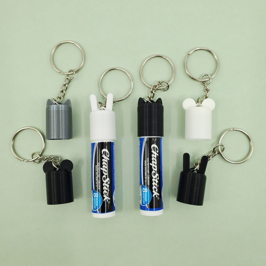 Chapstick Cap Keychain: Animal Lip Balm Holder, Backpack Accessory - Etsy