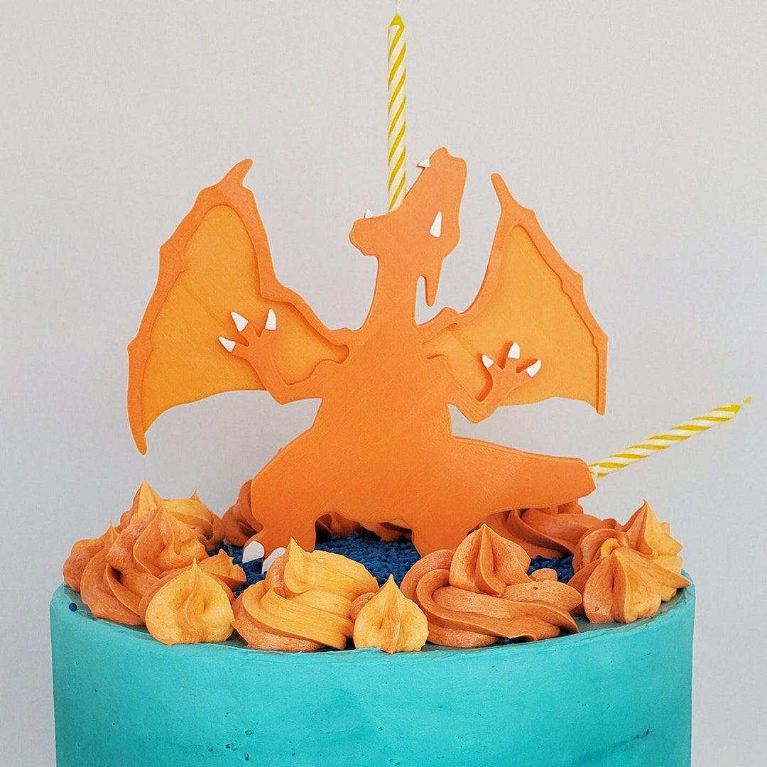 Dragon Cake Topper, Knights and Dragons Party, Dinosaur Theme Birthday ...