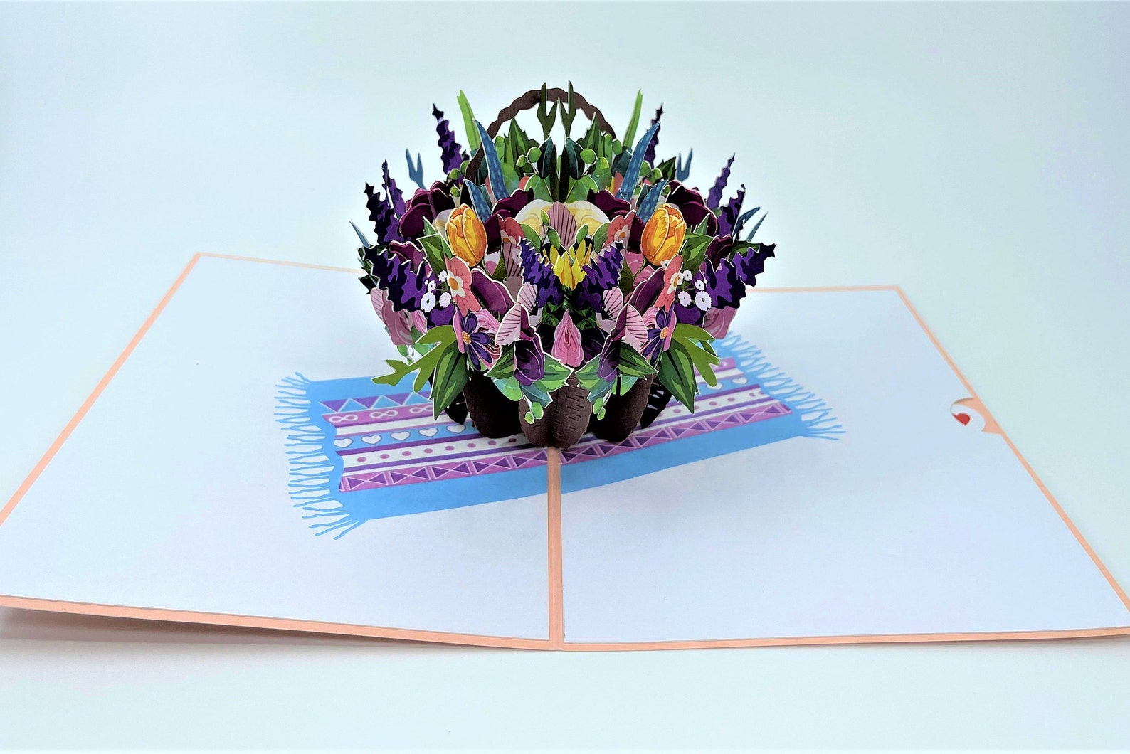 Flower Basket 3D Pop-up Card Mother's Day Birthday Card - Etsy