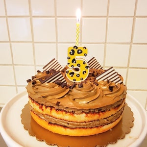 Leopard Print Number Cake Topper, Jungle Theme, Safari Theme, Animal ...