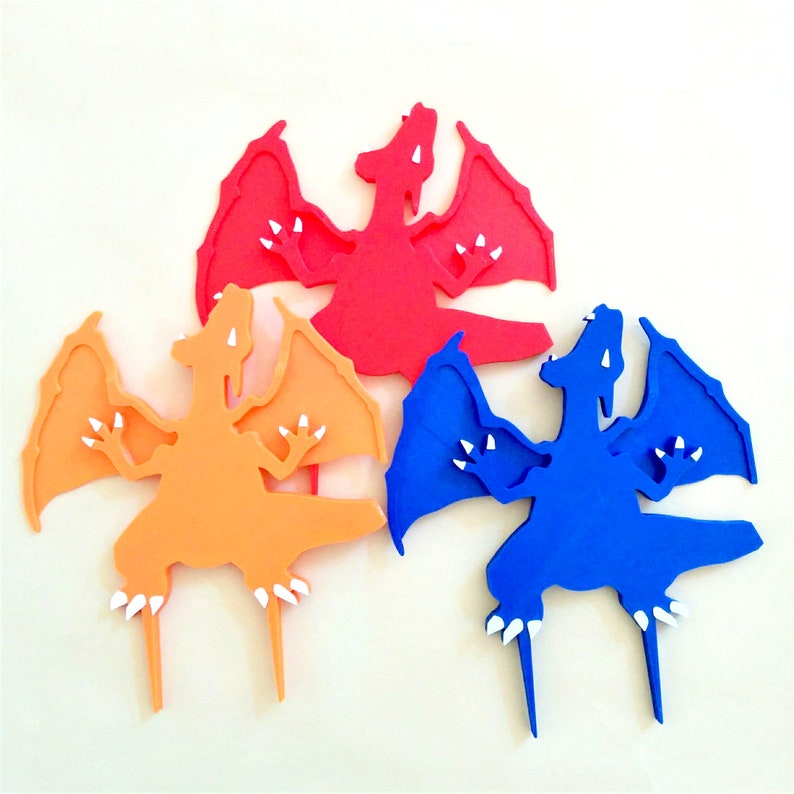 Dragon Cake Topper, Knights and Dragons Party, Dinosaur Theme Birthday ...