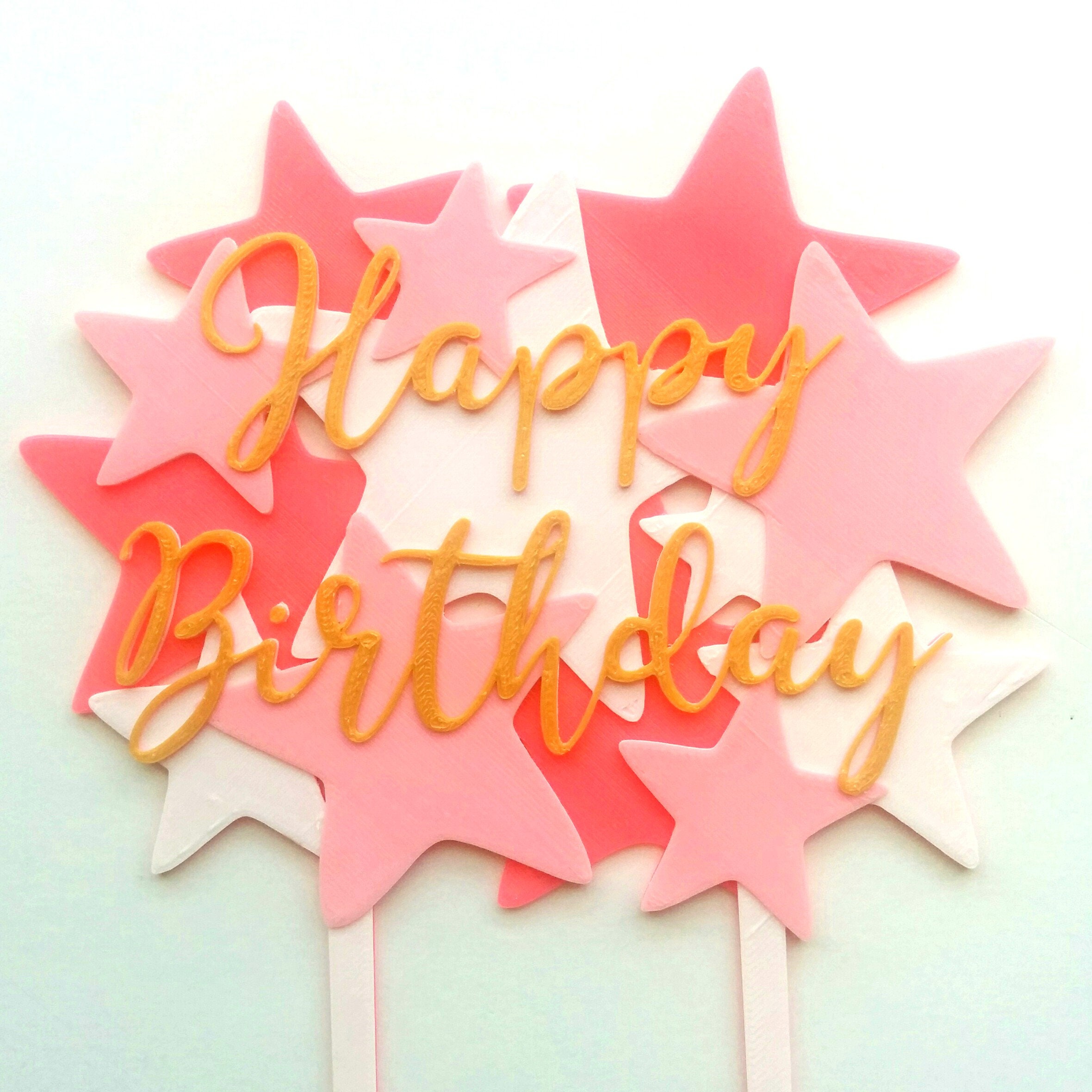 Stars Birthday Cake Topper Money Holder Kit: Surprise Gift With ...