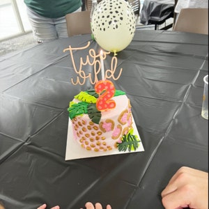 Leopard Print Number Cake Topper, Jungle Theme, Safari Theme, Animal ...