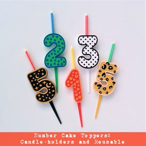 Leopard Print Number Cake Topper, Jungle Theme, Safari Theme, Animal ...