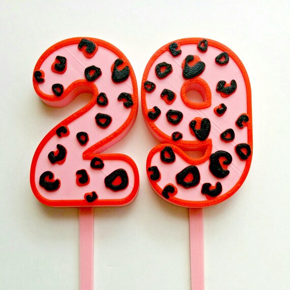 Red Leopard Print Cake