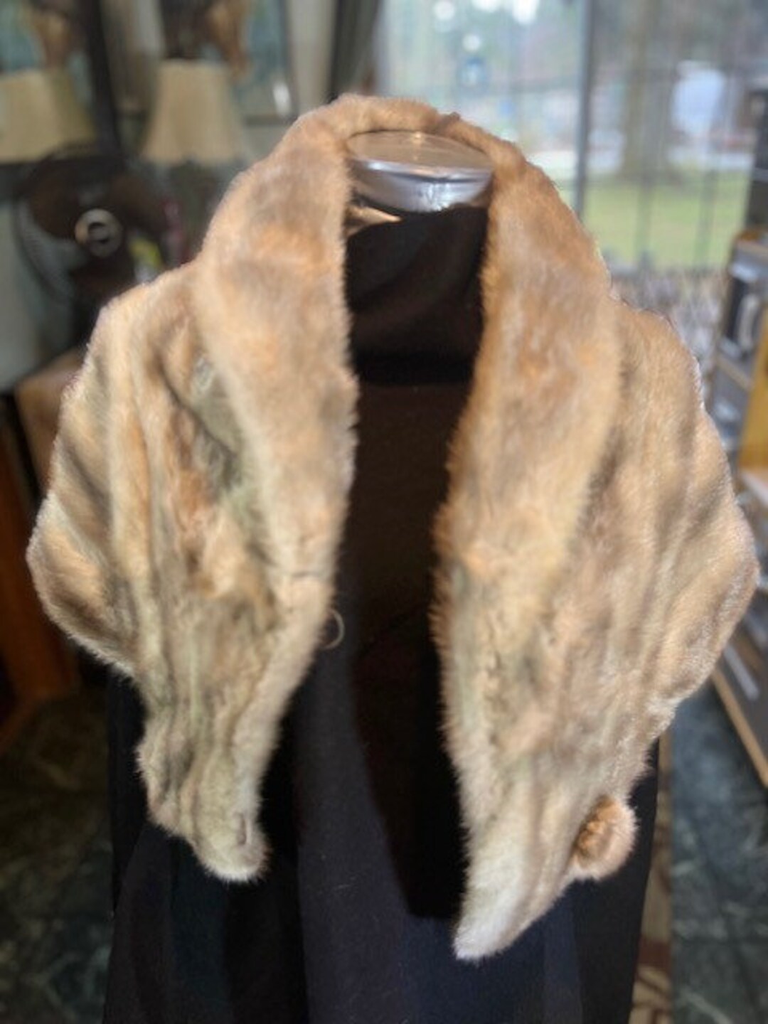 Grey Mink Stole With Satin Lining - Etsy