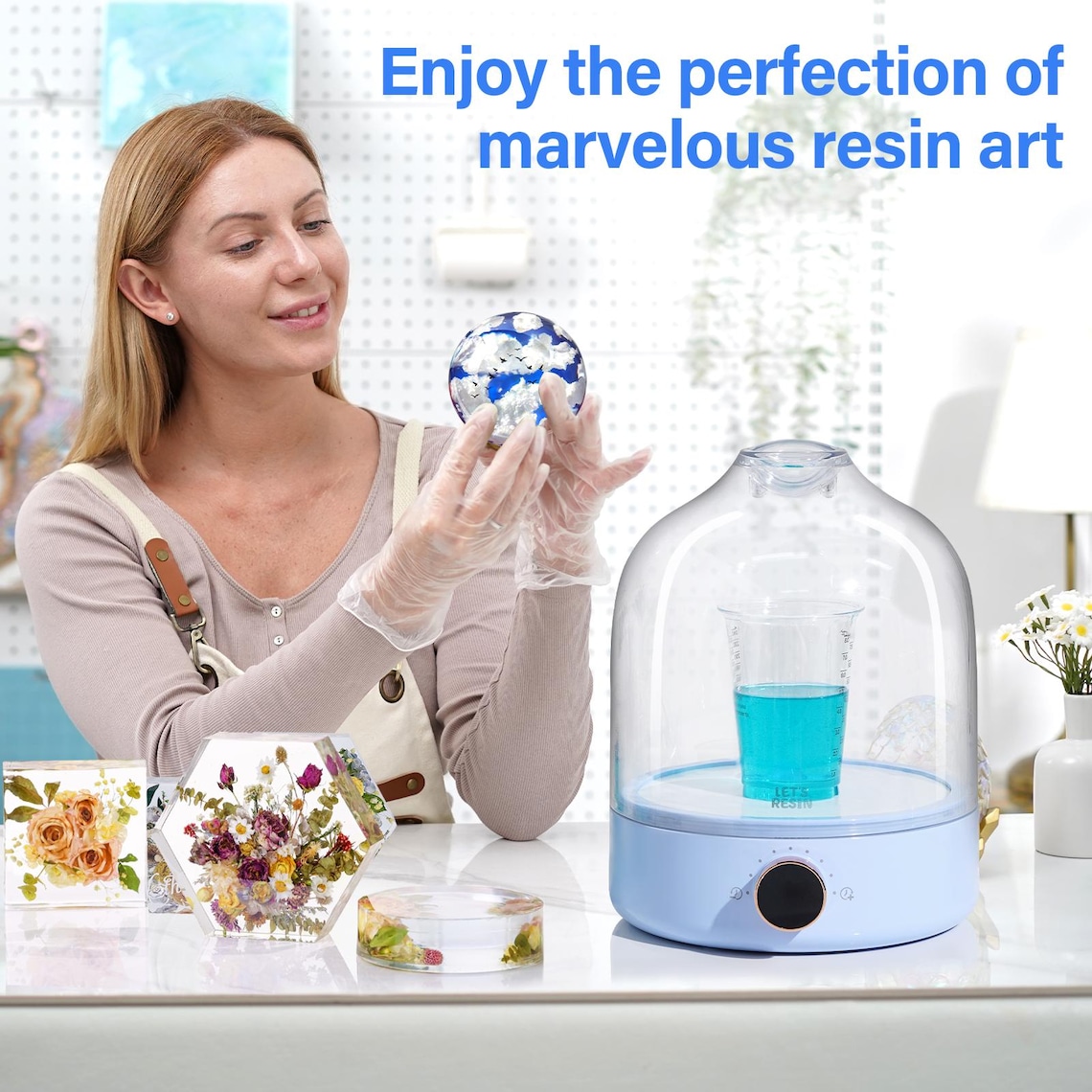 LET’S Resin Upgraded Resin Bubble Remover, Eliminate 99% Bubble in 5-9 ...
