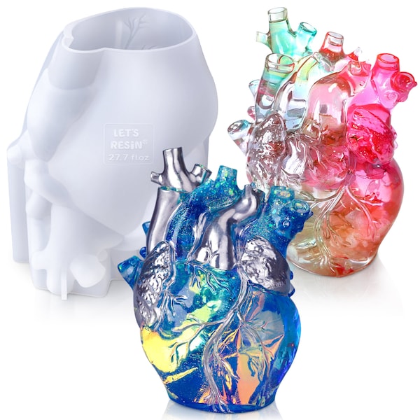 Resin Heart - Etsy