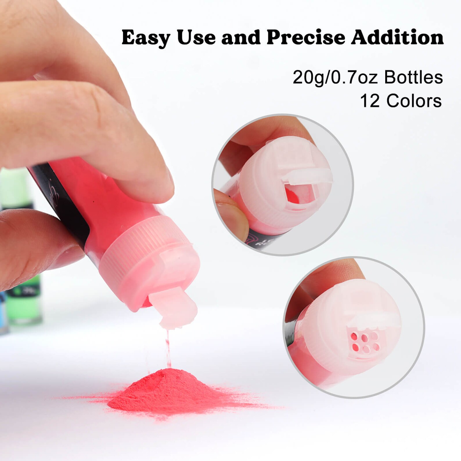 LET'S RESIN 12 Colors Glow in the Dark Pigment Powder,upgraded Luminous ...