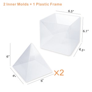 LET'S RESIN Pyramid Molds for Resin,large Silicone Pyramid Molds for ...