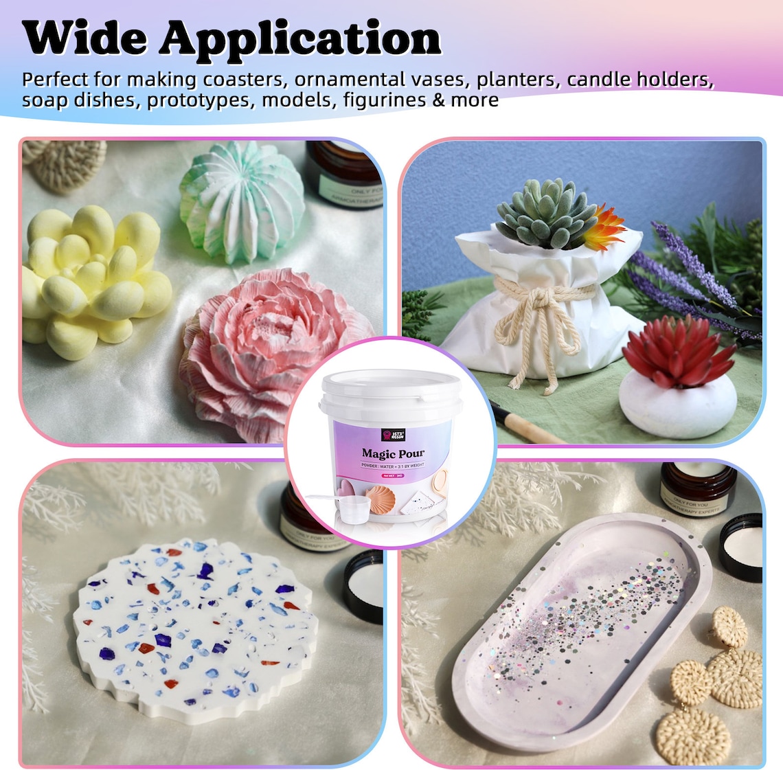 LET'S RESIN Resin Casting Powders 3000 G ,casting Resin Kit,20~30 ...