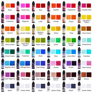 LET'S RESIN 48pcs Vibrant Alcohol Ink, Alcohol-based Ink for Epoxy ...
