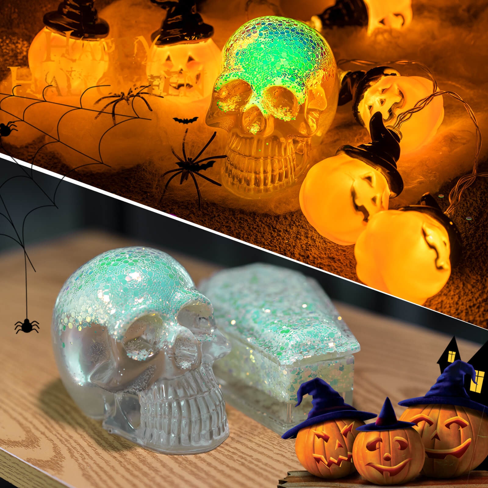 LET'S RESIN Silicone Skull Molds 3D Large Skull Shape - Etsy