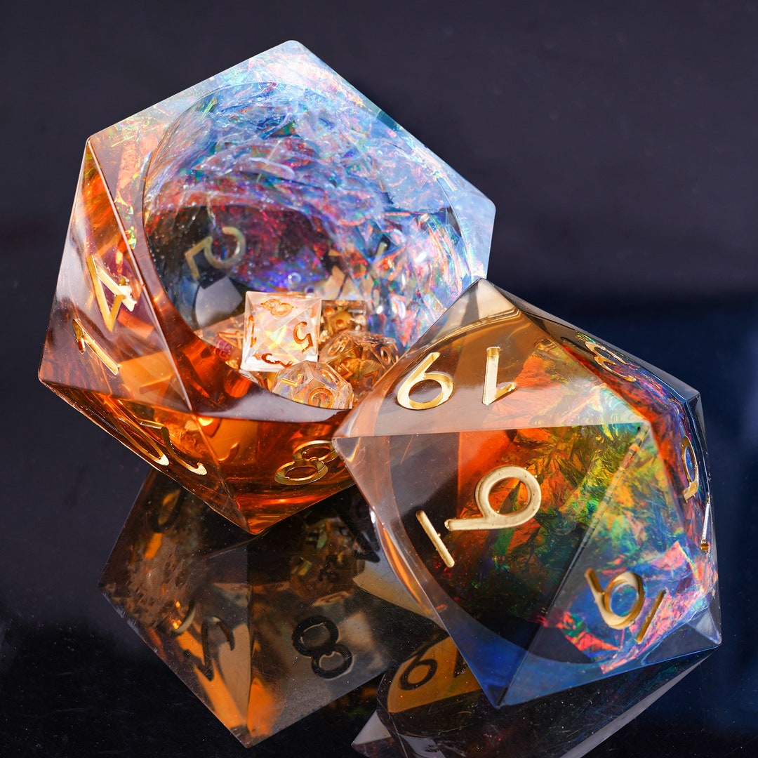 LET'S RESIN D20 Dice Box Resin Molds, D20 Dice Silicone Mold for Epoxy ...