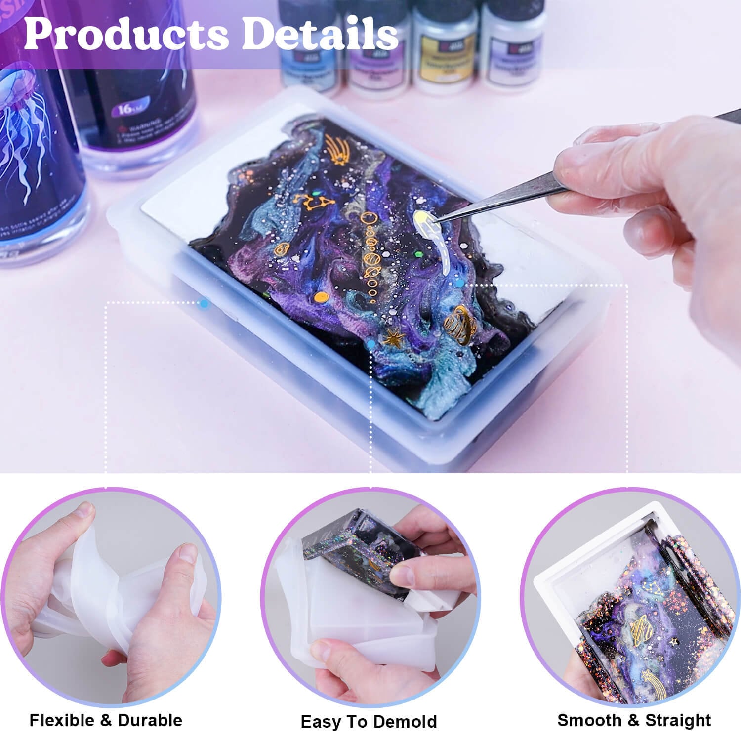 LET'S RESIN Storage Box Molds,resin Box Molds,storage Container With ...