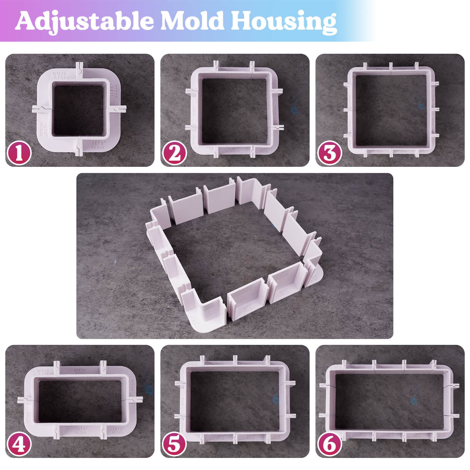 LET'S RESIN Adjustable Mold Housing for Silicone Molds - Etsy