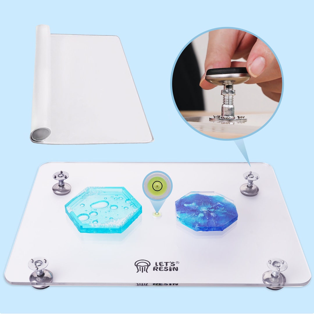LET'S RESIN Leveling Table for Resin, 16''x 12'' Acrylic Adjustable ...
