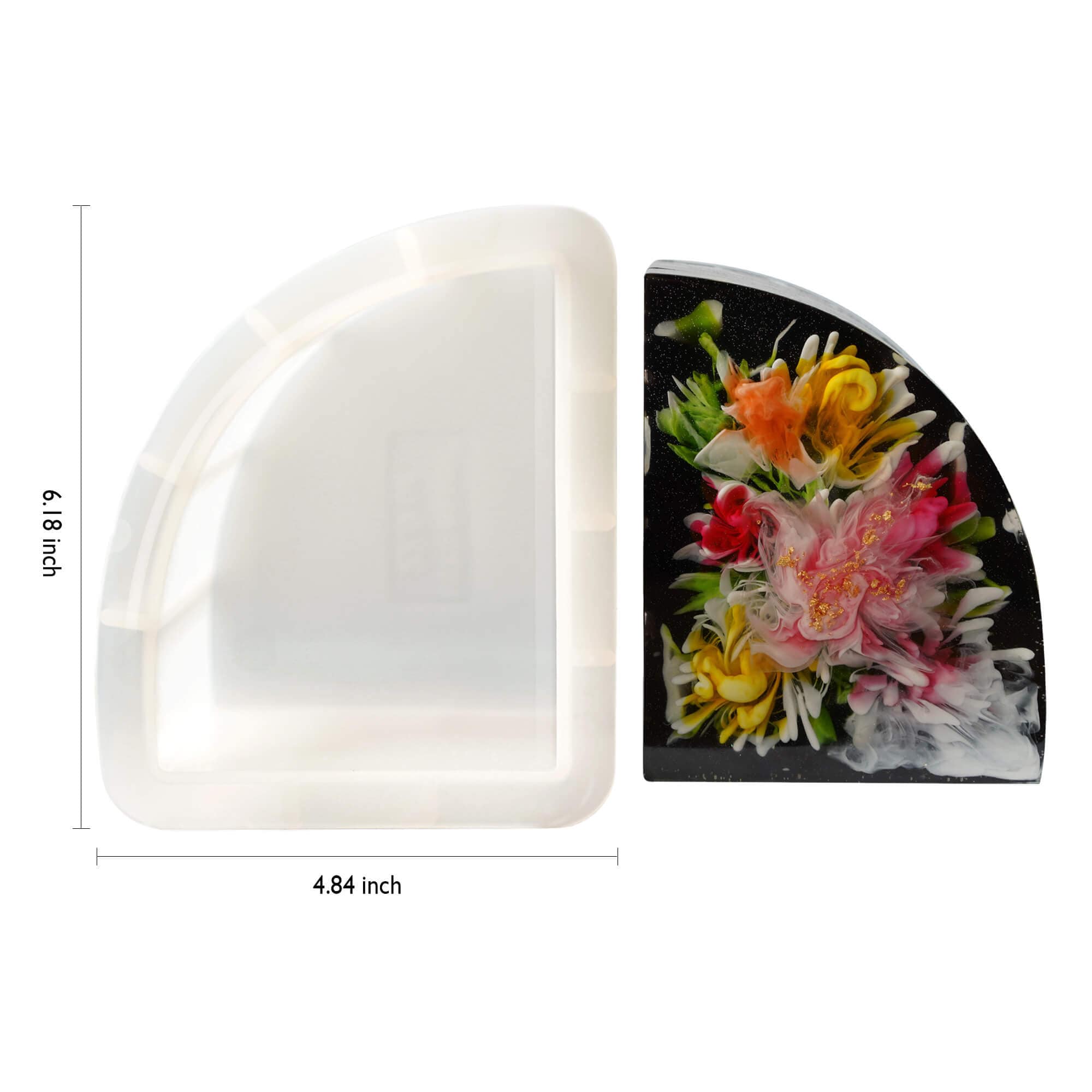 LET'S RESIN Bookends Resin Molds,1 Pair Geode Book Organize Resin Molds ...
