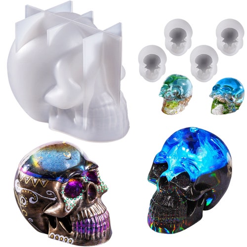 LET'S RESIN Silicone Skull Molds 3D Large Skull Shape - Etsy