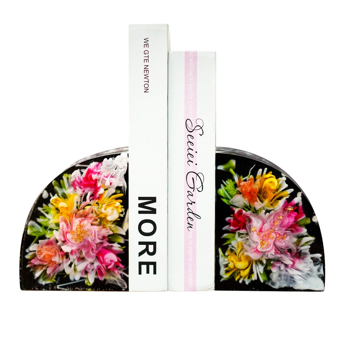 LET'S RESIN Bookends Resin Molds1 Pair Geode Book - Etsy