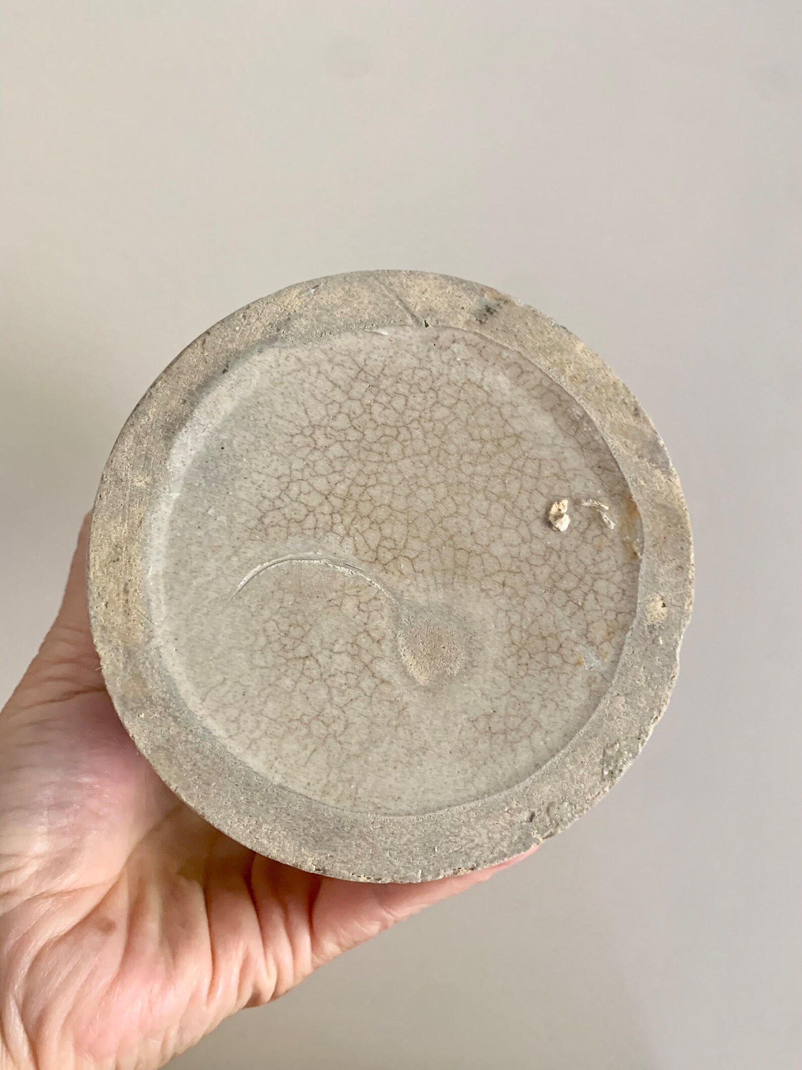 Antique Weir Neutral Stoneware Pottery Canning Storage Jar Crock Lid ...