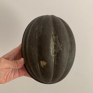 Antique Metal Oval Ribbed English Bread Pudding Jello Mold,simple ...