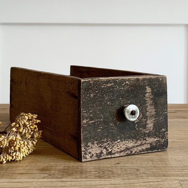 Antique Long Wood Box - Etsy