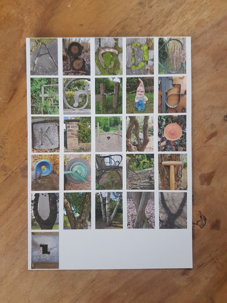 Postcard ABC A to Z Alphabet Letters Letters - Etsy
